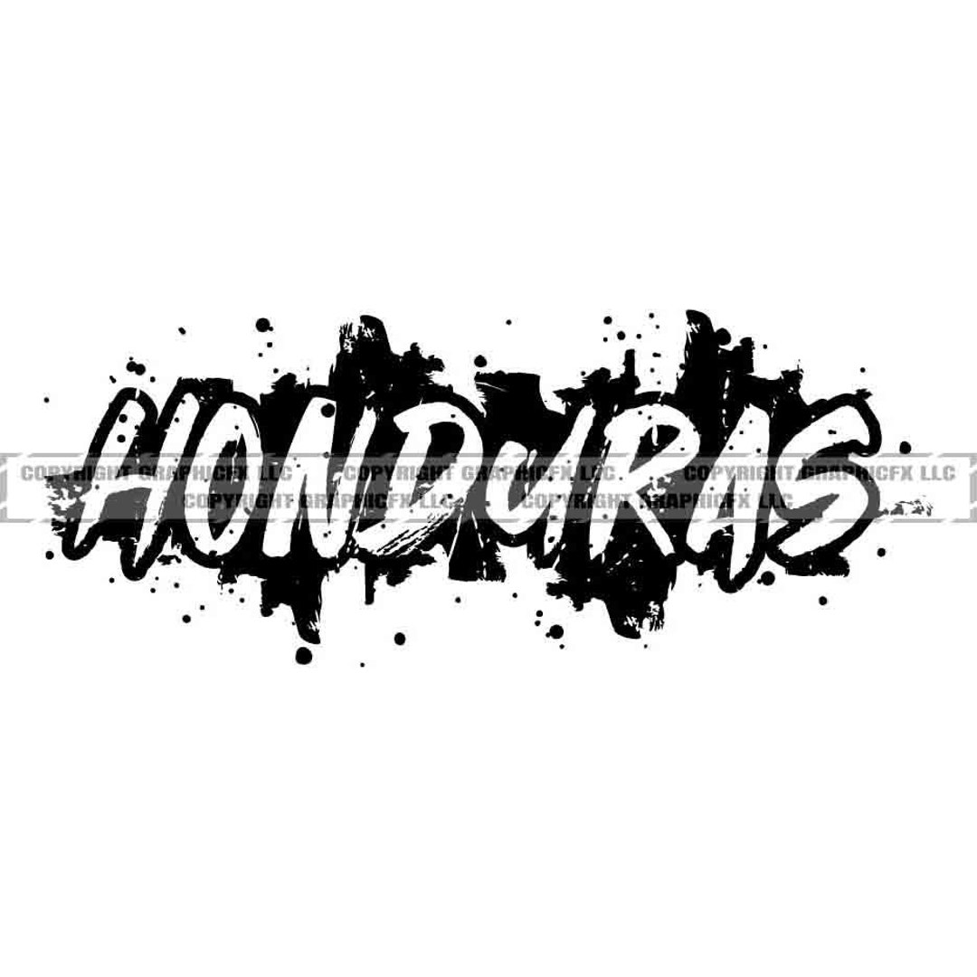Honduras Paint Word Art .eps, .dxf, .svg .png Vinyl Cutter Ready, T ...
