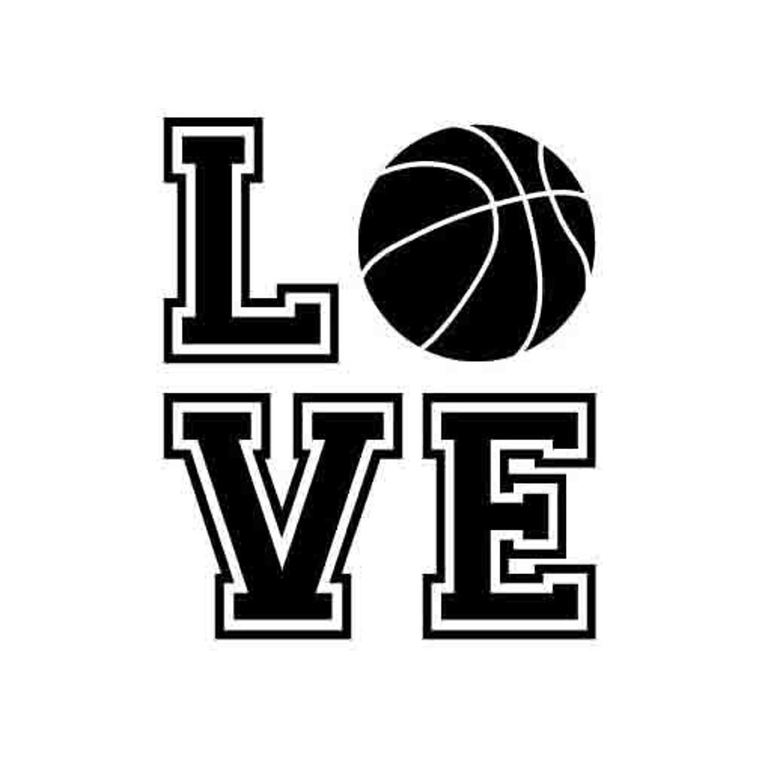 Love Basketball INSTANT DOWNLOAD 1 Vector .eps, .dxf, .svg, & .ai Vinyl ...