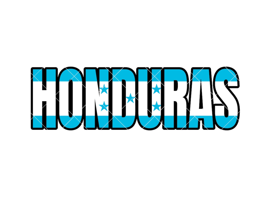Honduras Flag Text Word Art Island Vector .eps, .dxf, .svg .png. Pdf ...