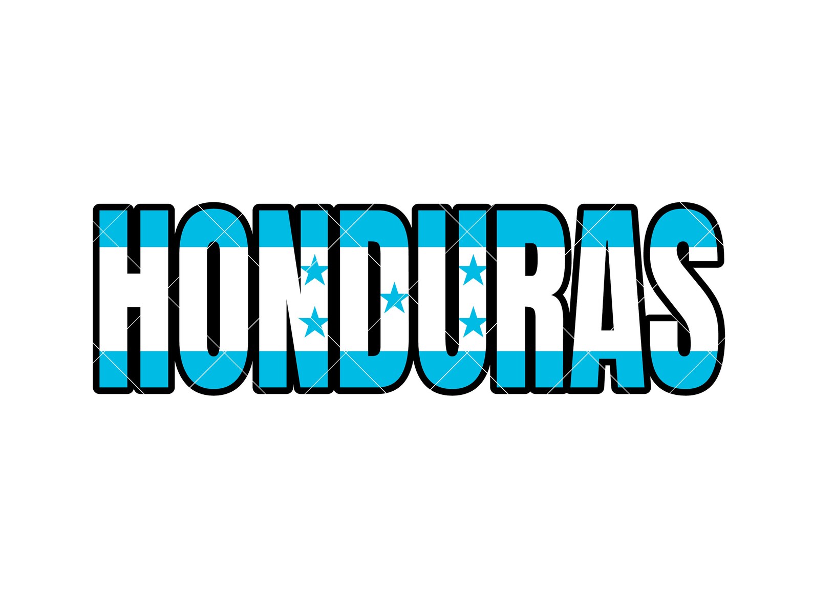 Honduras Flag Text Word Art Island Vector .eps, .dxf, .svg .png. Pdf ...