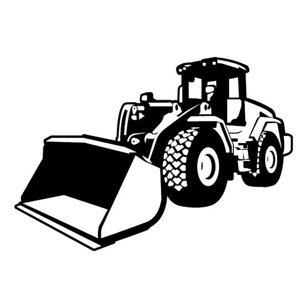 Excavator Heavy Equipment Construction Vehicle Vector .eps, .svg, .dxf ...