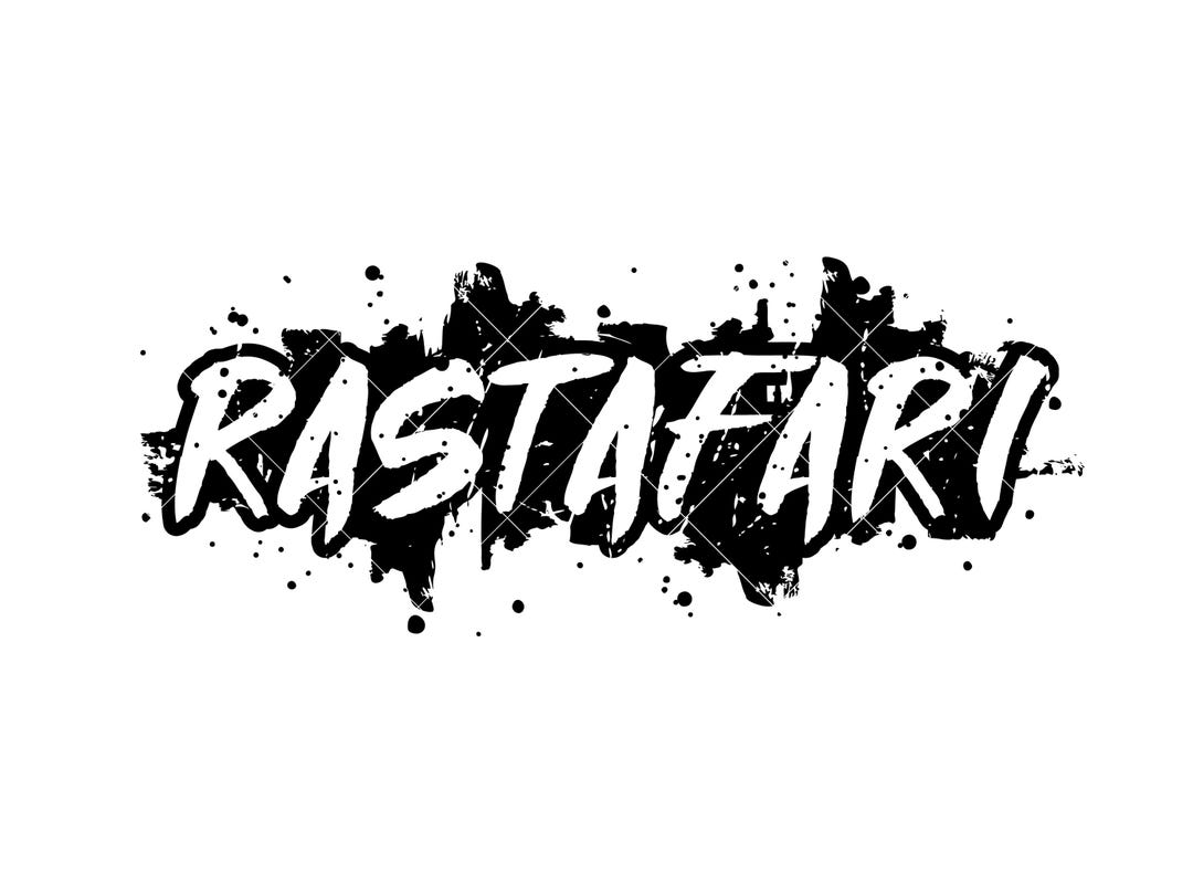 Rastafari Paint Word Art .eps, .dxf, .svg .png Pdf Vinyl Cutter Ready ...