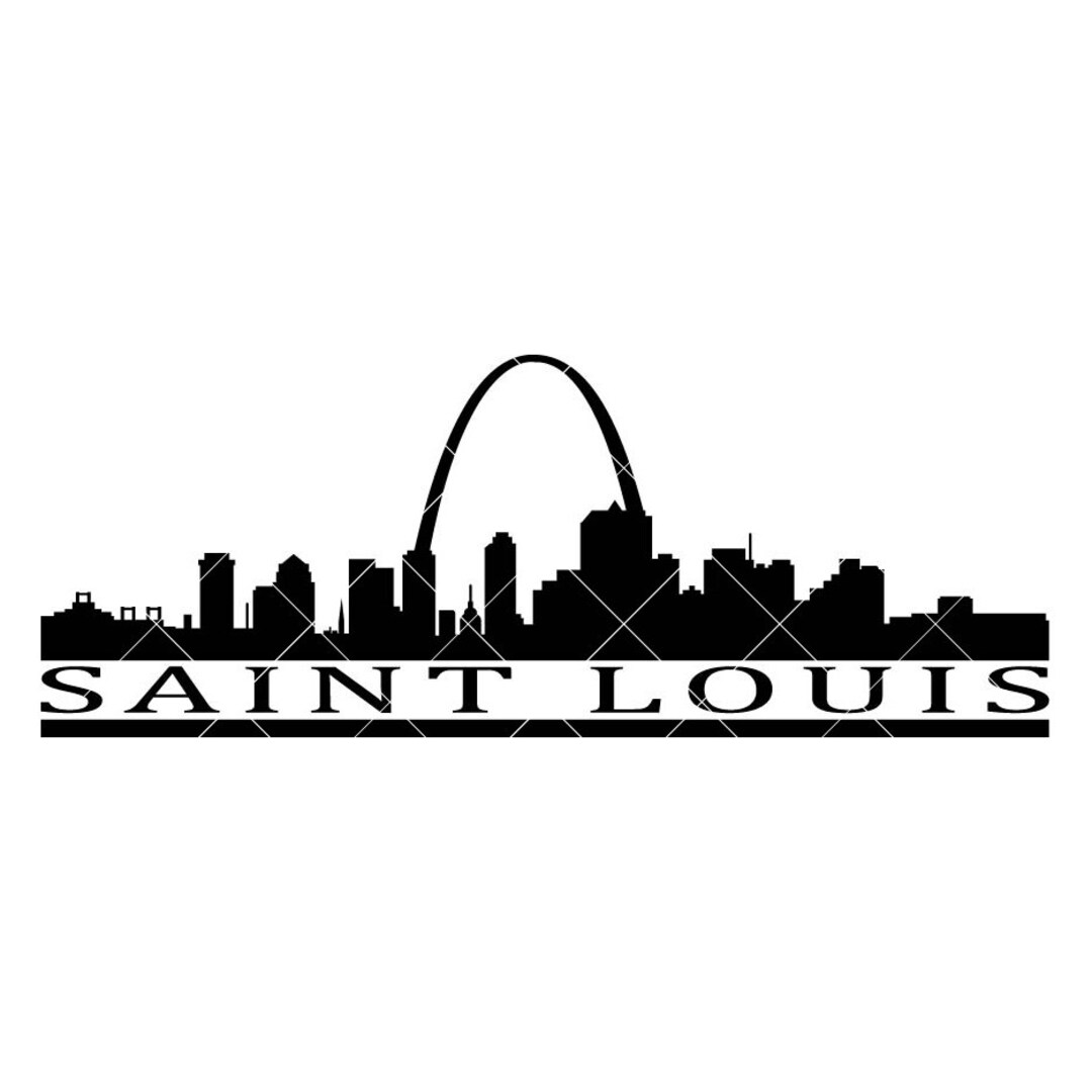 Saint Louis Skyline Art Vector .eps, .dxf, .svg .png. Vinyl Cutter ...