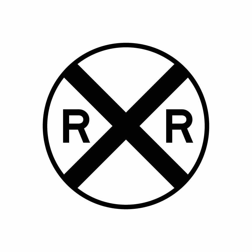 Railroad Crossing Sign Vector, Train Warning Clipart (digital Download ...