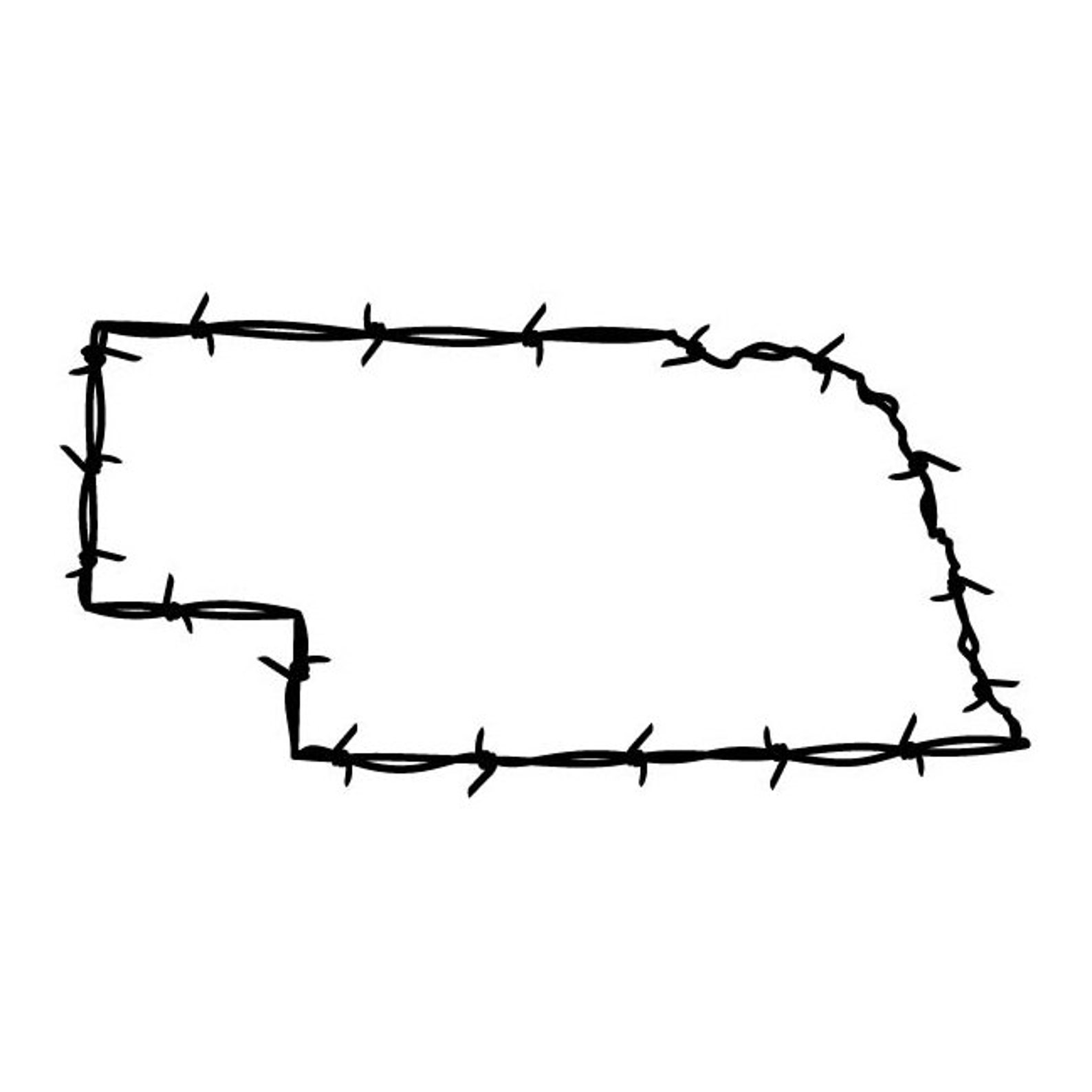 Barbed Wire Nebraska INSTANT DOWNLOAD Vector .eps, .dxf, .svg .png ...