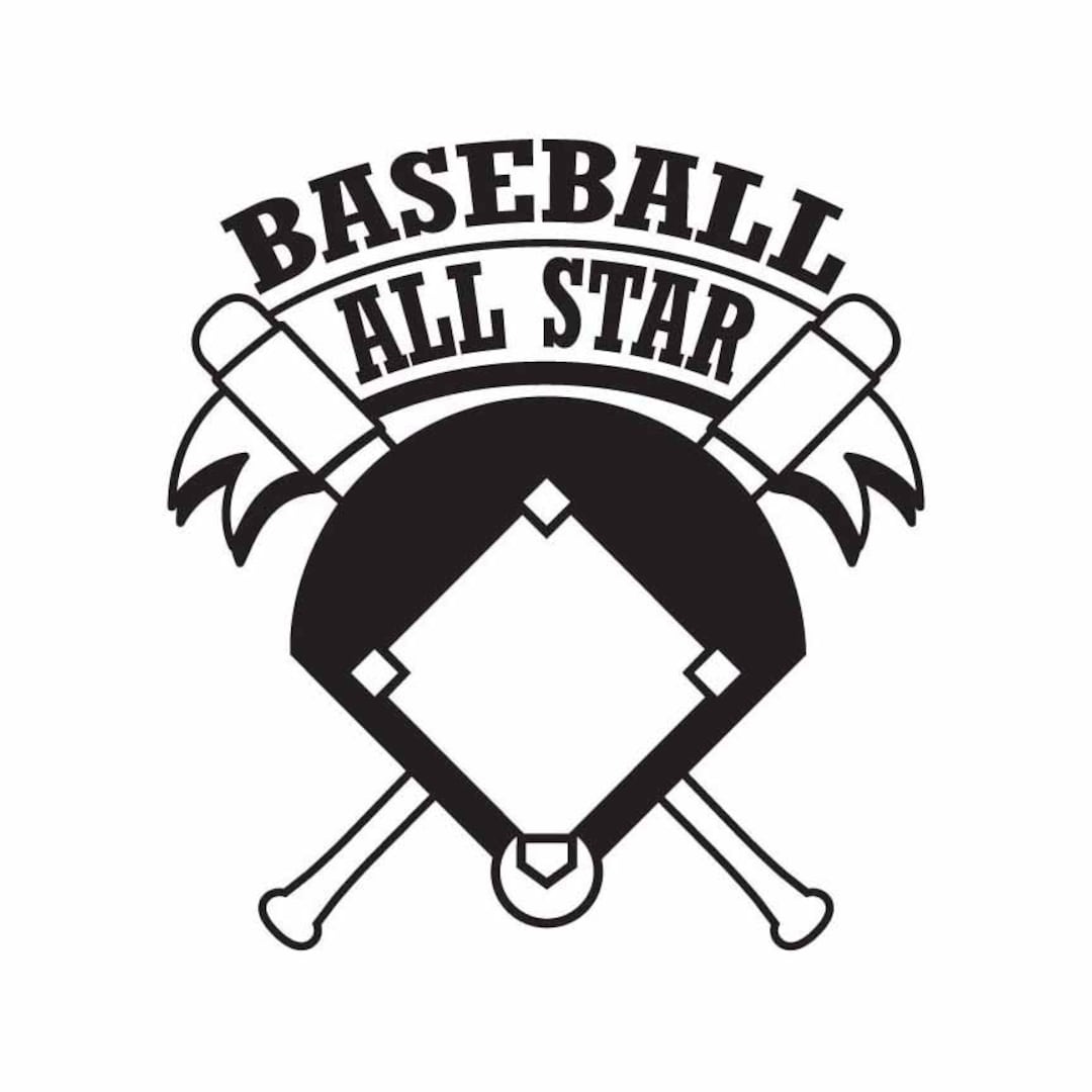 Baseball Field, Crossed Bats and Banner INSTANT DOWNLOAD 1 Vector .eps ...