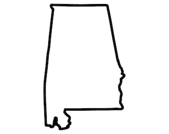 Alabama Outline Svg | Etsy
