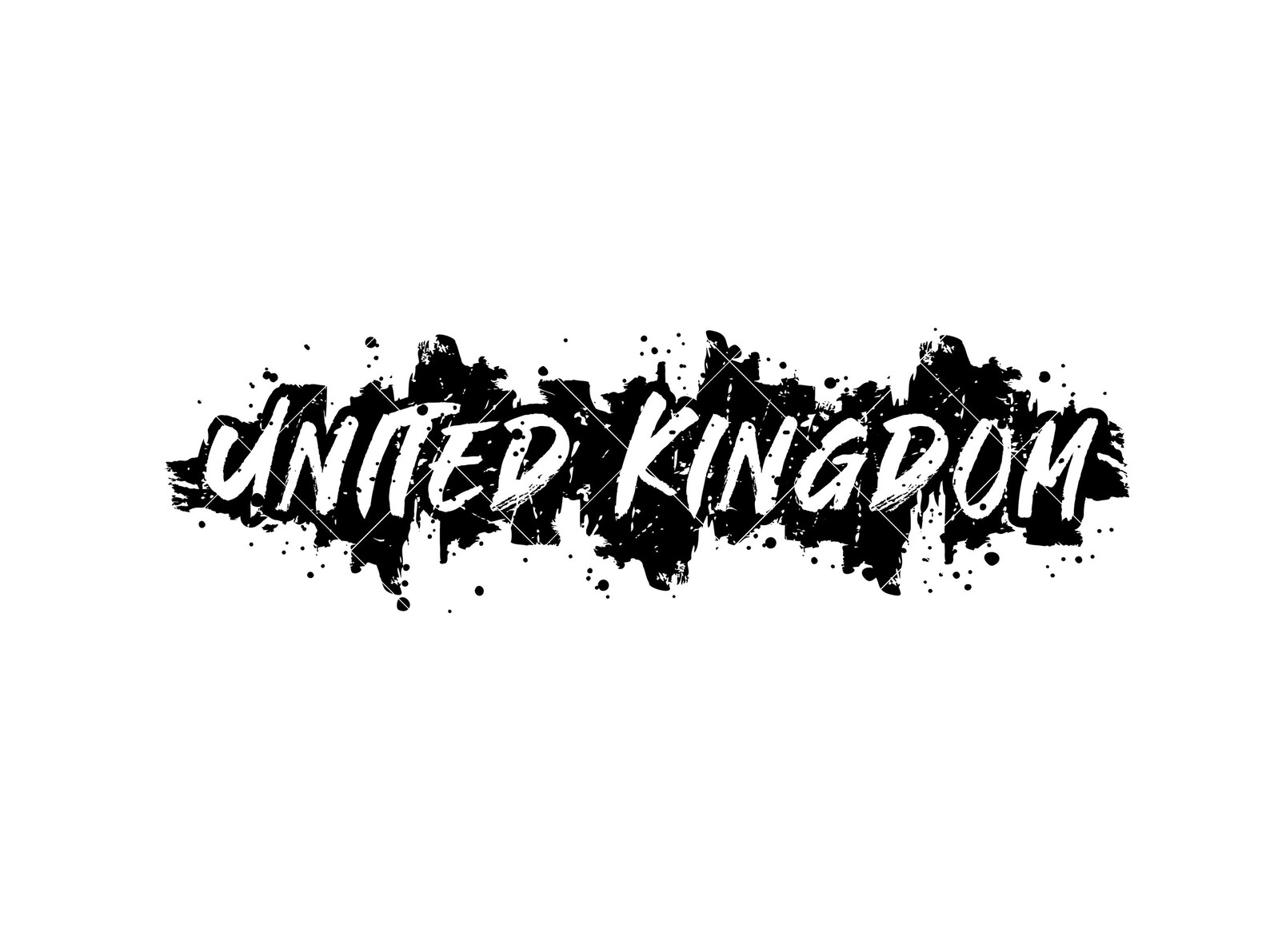 United Kingdom Paint Word Art .eps, .dxf, .svg .png Pdf Vinyl Cutter ...