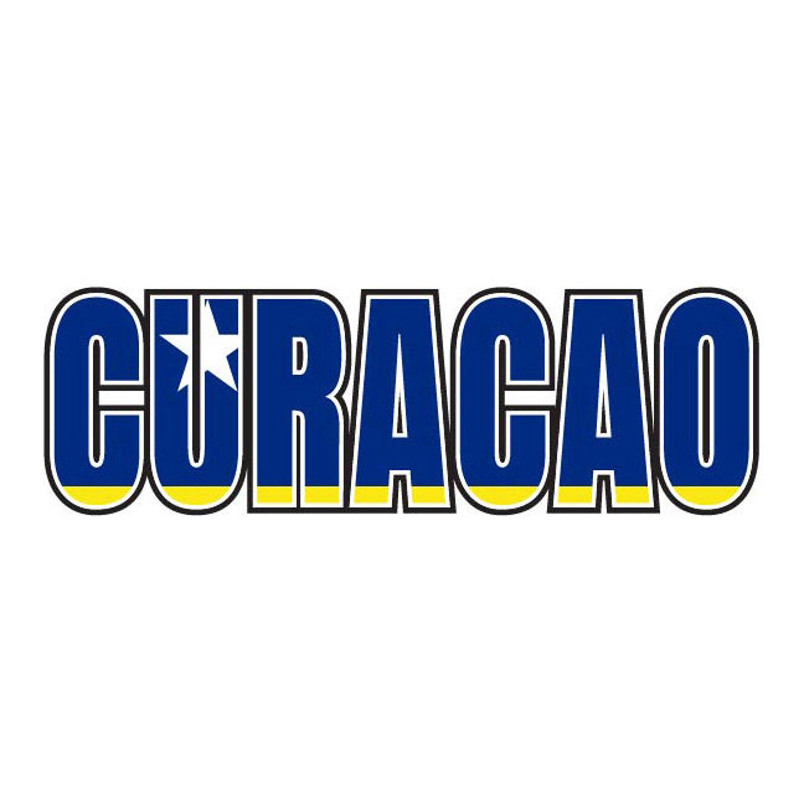 Curacao Island Flag Text Word Art 1 Vector .eps, .dxf, .svg .png. Vinyl ...