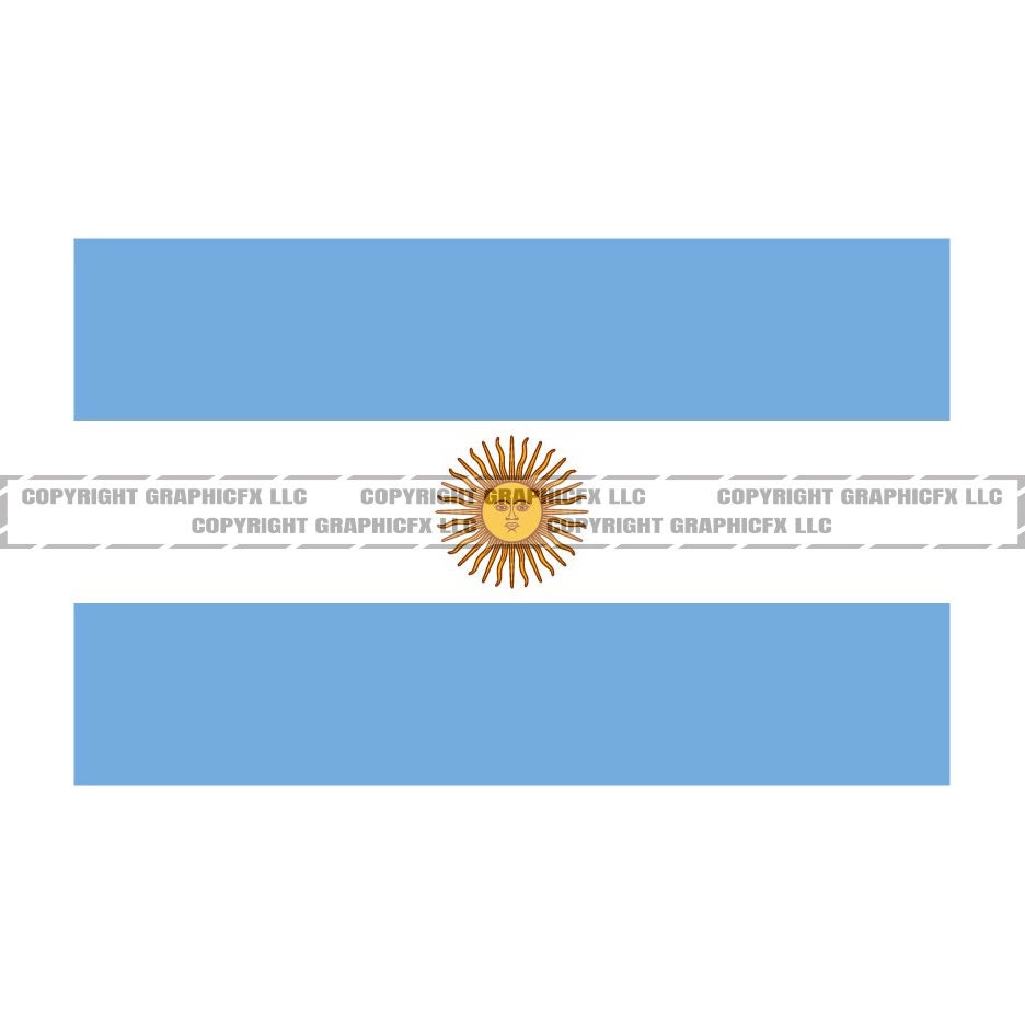 Argentina Flag Flags Vector .eps .dxf .svg .png. Vinyl - Etsy Hong Kong