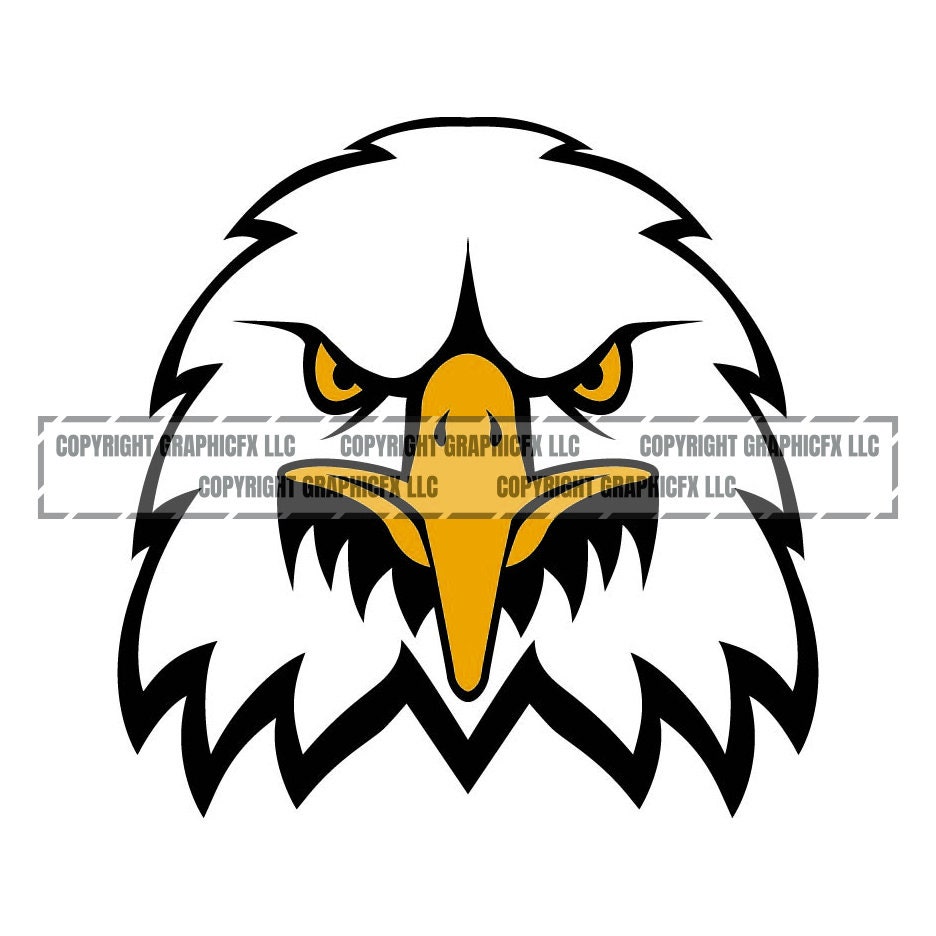 Eagle Head Front Vector