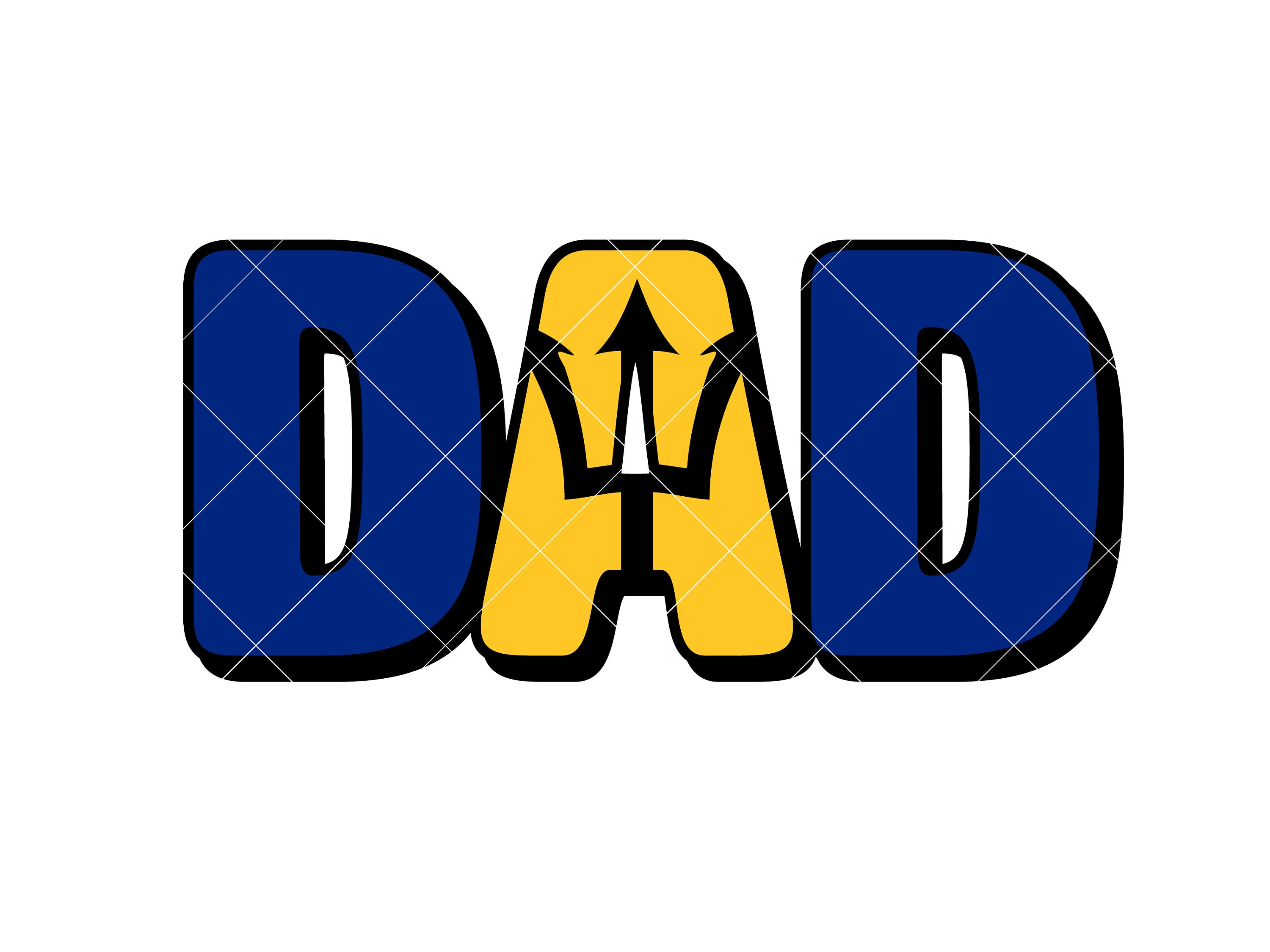 Barbados Flag DAD Color Text Word Art 1 Vector .eps, .dxf, .svg .png ...