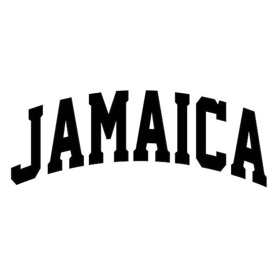 Jamaica Arched Text Commercial Use Vector Art .eps .dxf .svg - Etsy