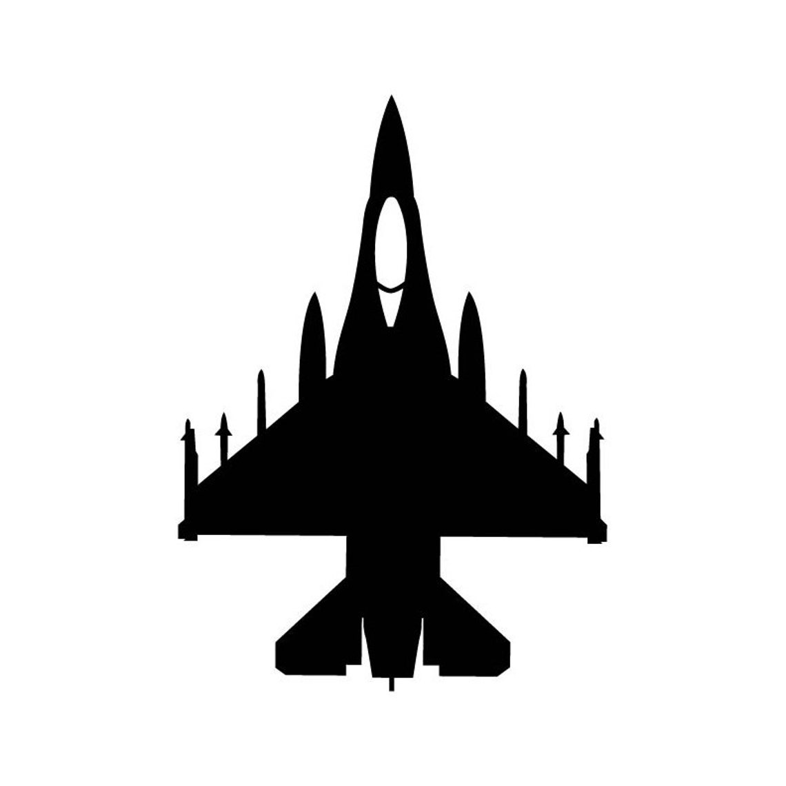F-16 Falcon Jet Fighter Graphic Top View INSTANT DOWNLOAD 1 | Etsy