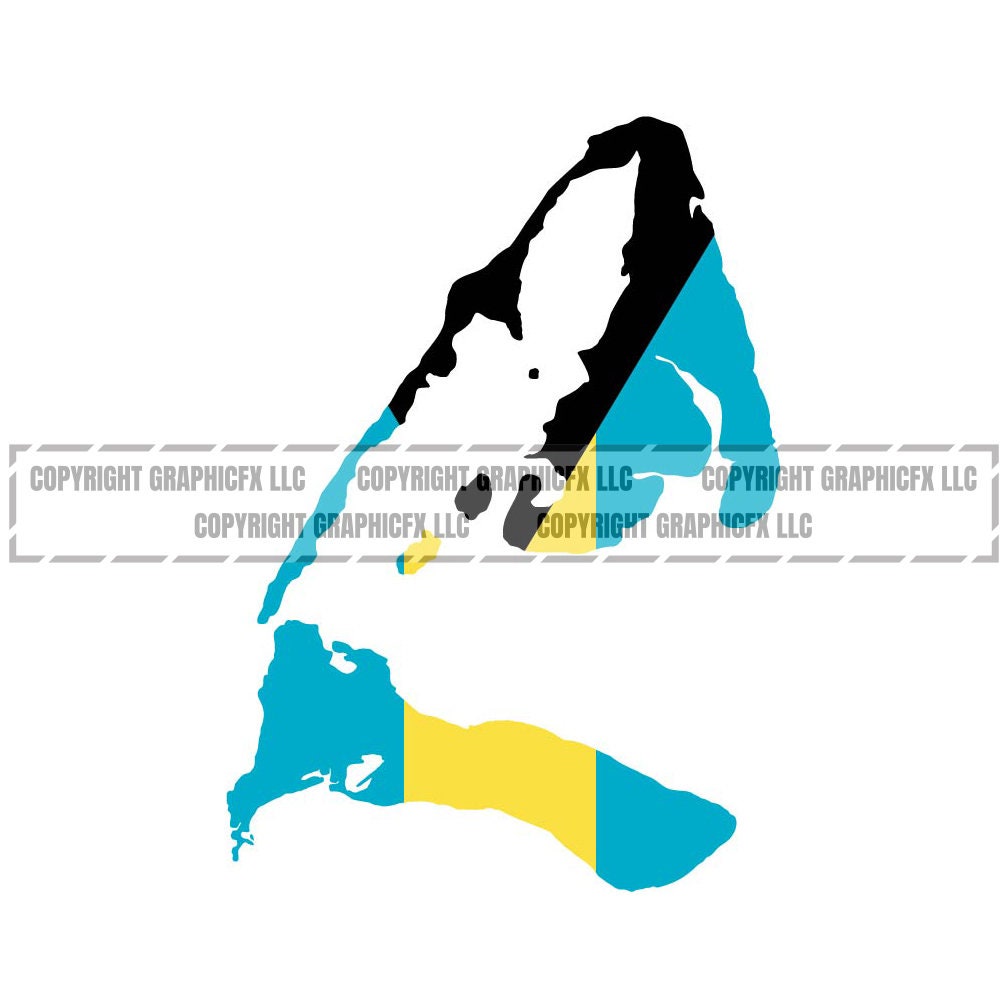Bimini Bahamas Flag Shape Vector (digital Download) - Etsy Canada