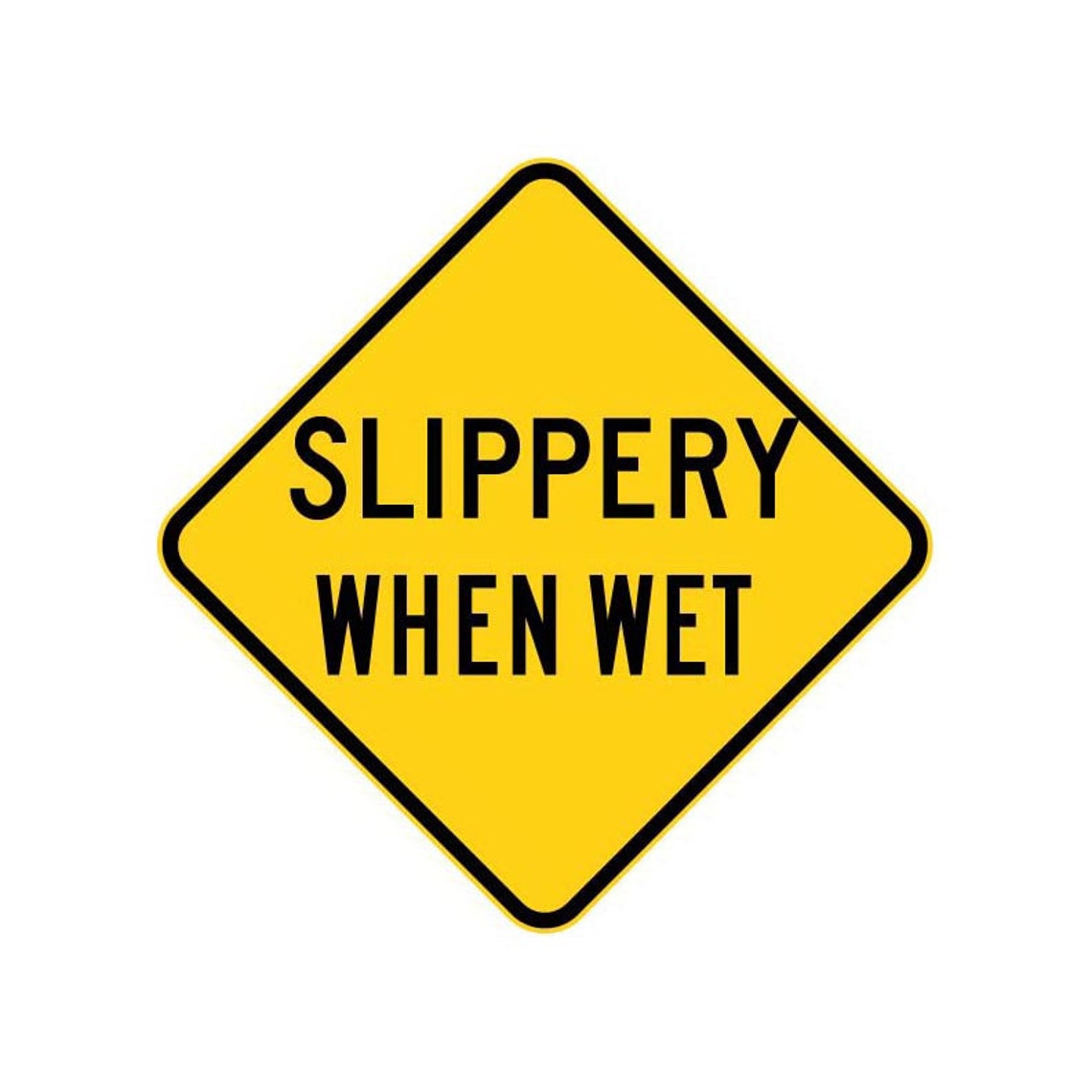 Slippery When Wet Sign Vector .eps .svg .dxf & 1 .png Vinyl - Etsy