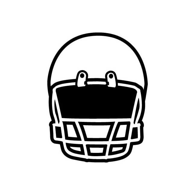 Helmet Facing Forward Clip Art