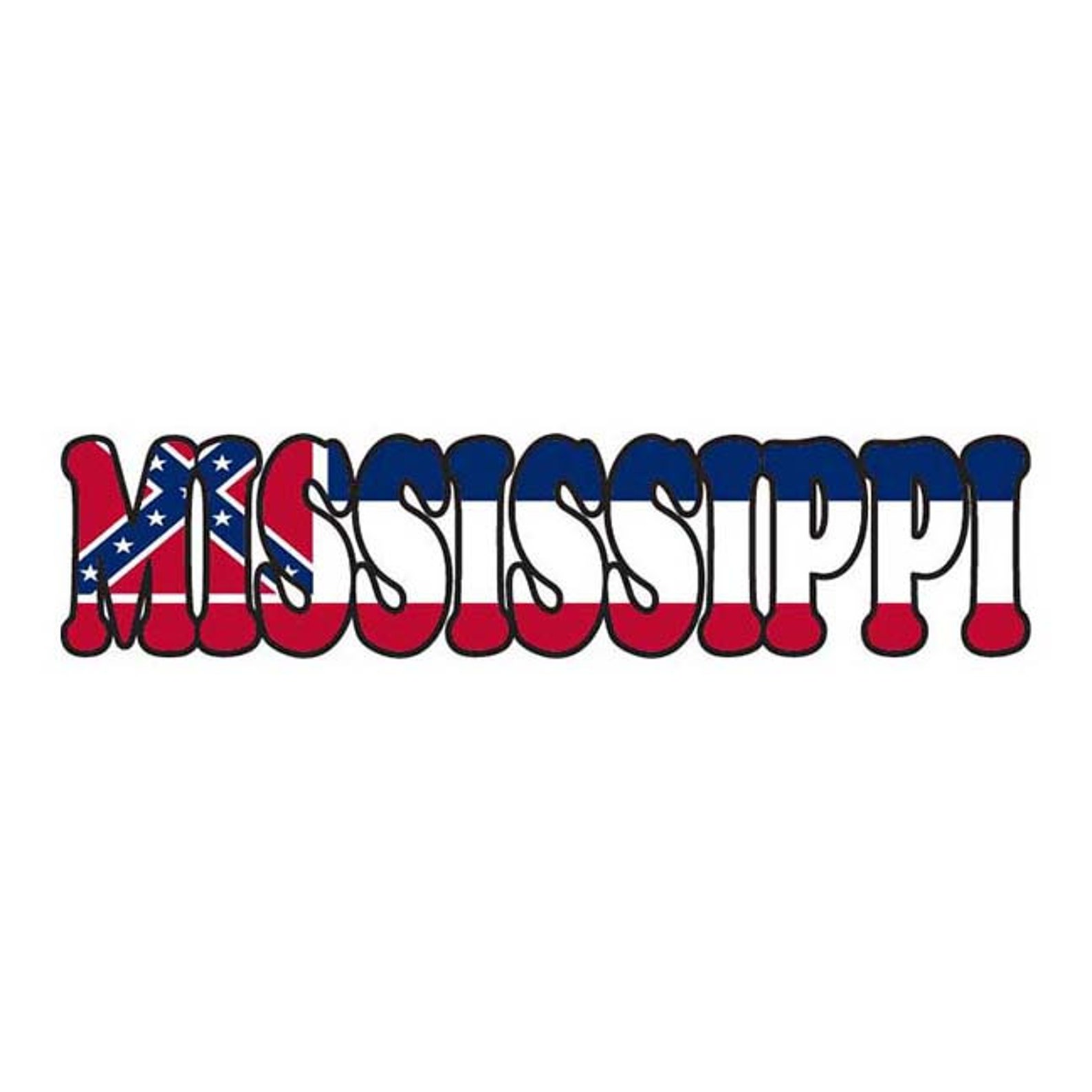 Mississippi Word Flag State Outline INSTANT DOWNLOAD 1 Vector .eps ...