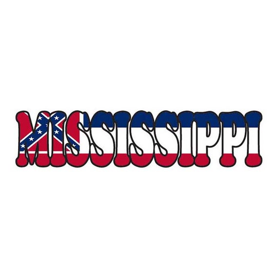 Mississippi Word Flag State Outline INSTANT DOWNLOAD 1 Vector | Etsy