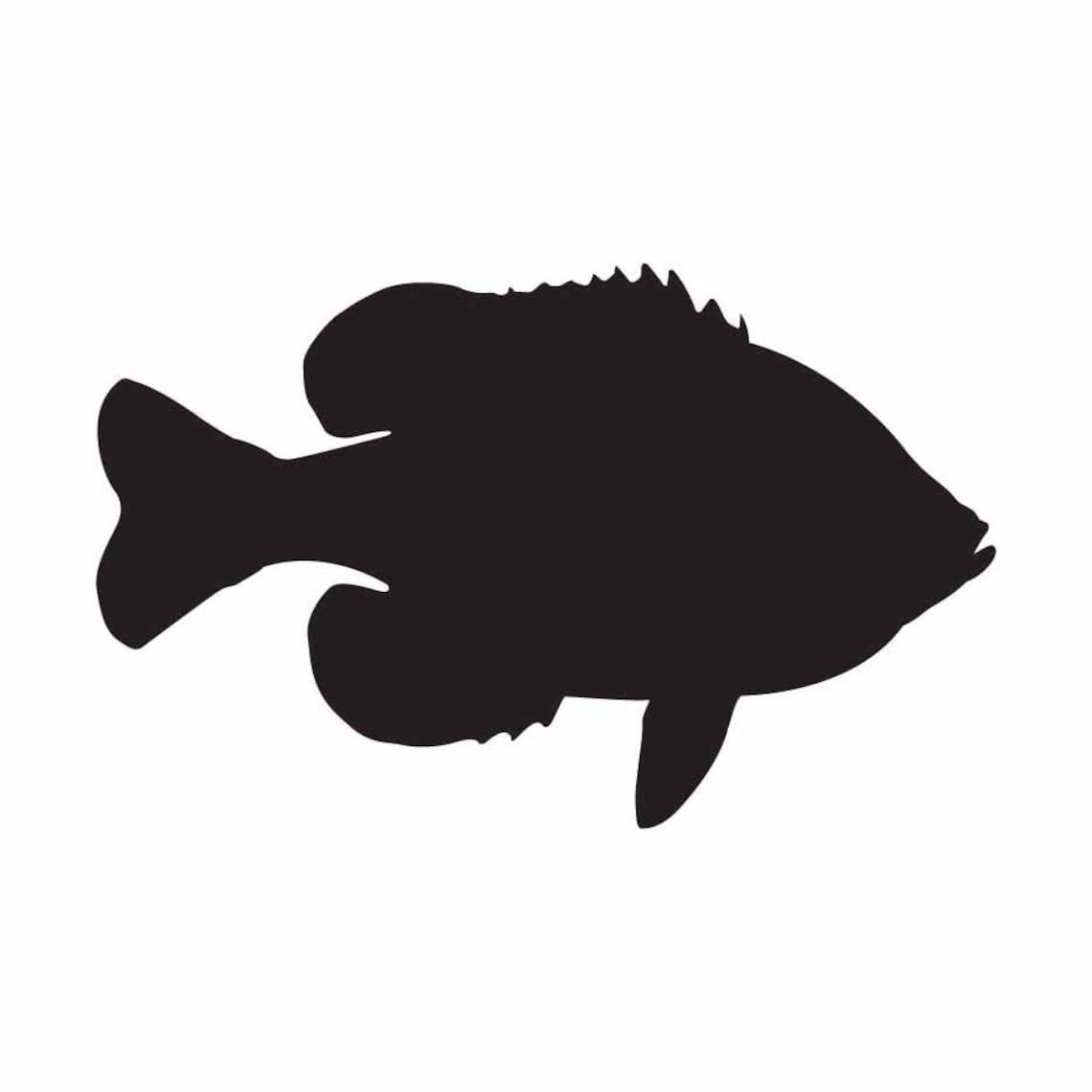 Bluegill Fish Perch Sunfish .eps .svg .dxf & 1 .png Vinyl - Etsy