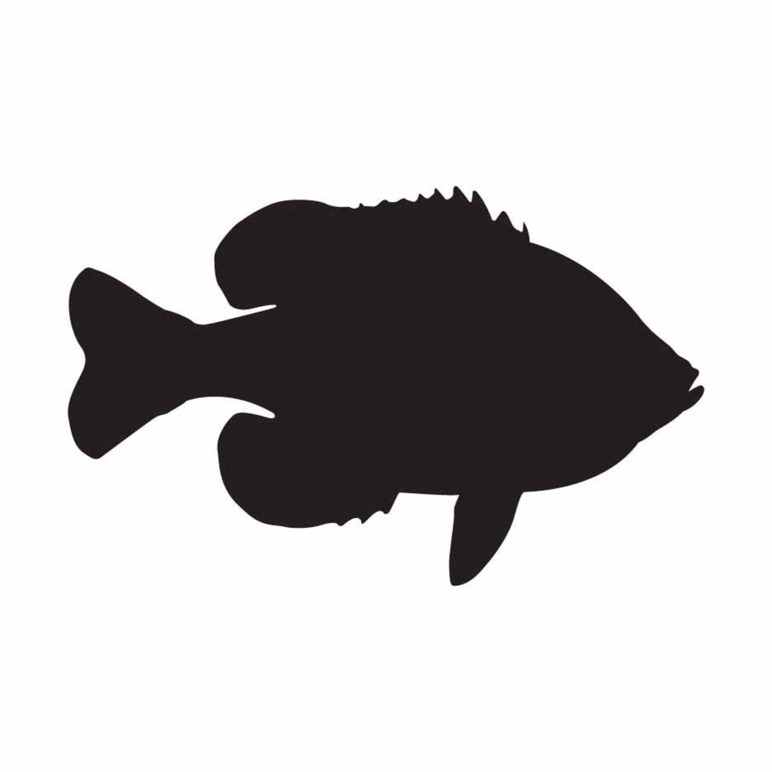 Bluegill Fish Perch Sunfish .eps .svg .dxf & 1 .png Vinyl - Etsy