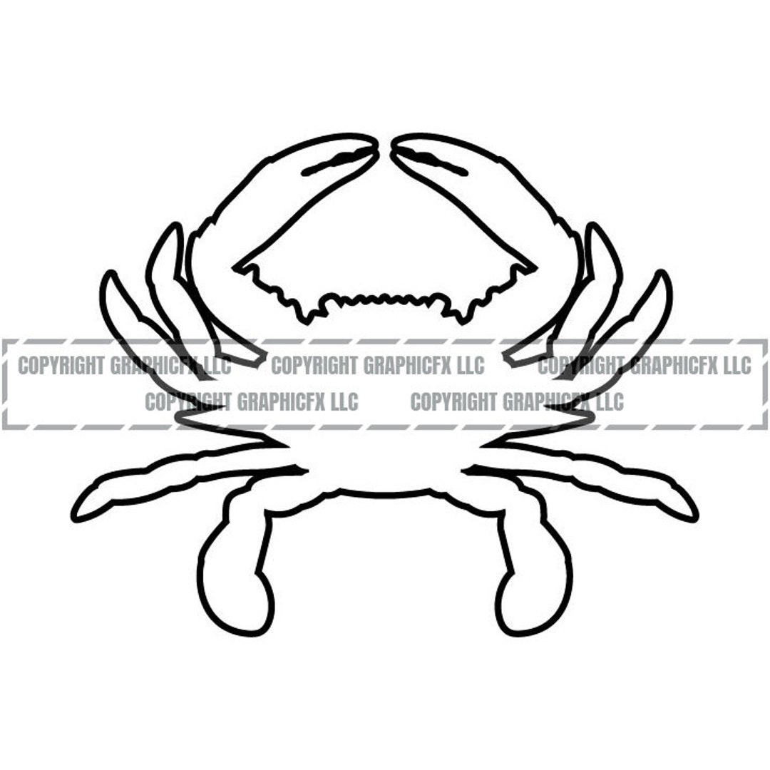 Blue Crab Outline