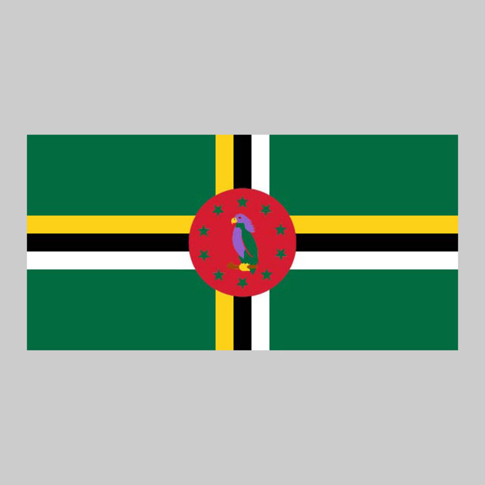 Dominica Flag Vector .eps .dxf .svg .png. Vinyl Cutter - Etsy