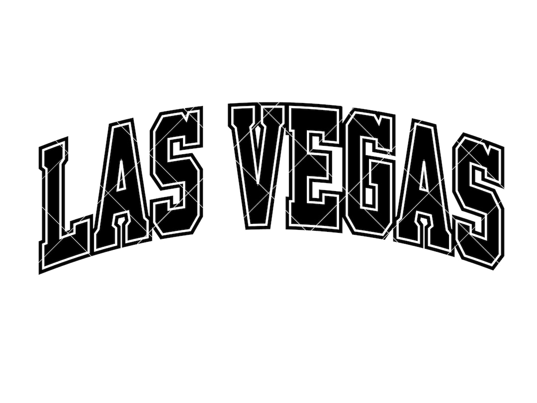 LAS VEGAS Arched Text Vector Art .eps, .dxf, .svg .png. Pdf Vinyl ...