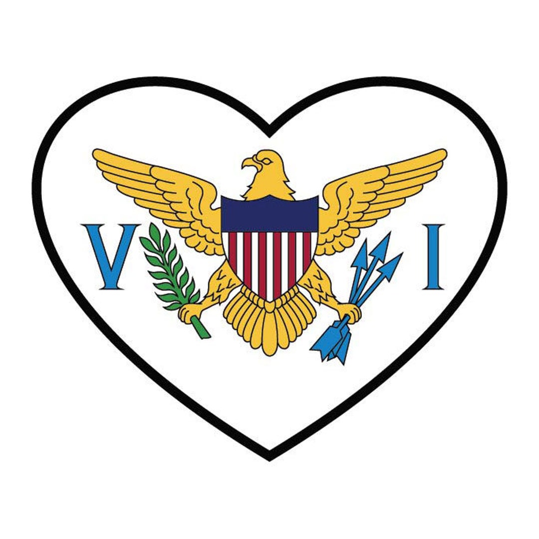 USVI Flag Heart Islands Flags Hearts Vector .eps, .dxf, .svg .png ...