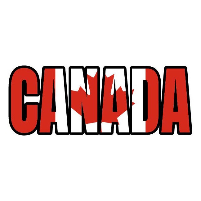 Canada Flag Text Word Art Island Vector .eps, .dxf, .svg .png. Vinyl ...