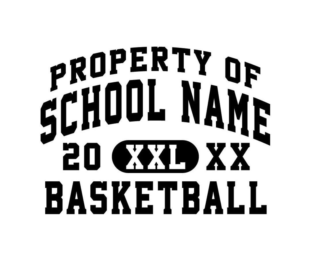 Personalized Basketball Team Design: School Name & Year (digital Files ...