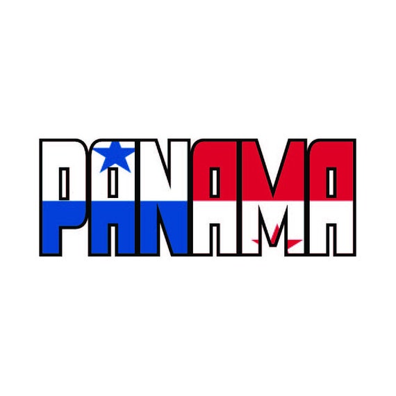 Panama Flag Word Art Panamanian .eps .dxf .svg .png. Vinyl - Etsy