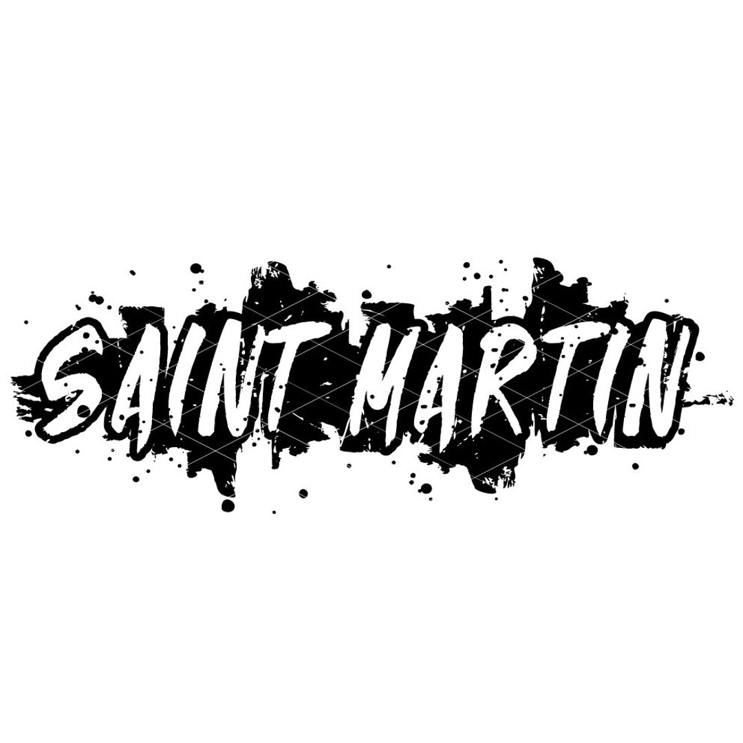 Saint Martin Paint Word Art .eps, .dxf, .svg .png Pdf Vinyl Cutter ...
