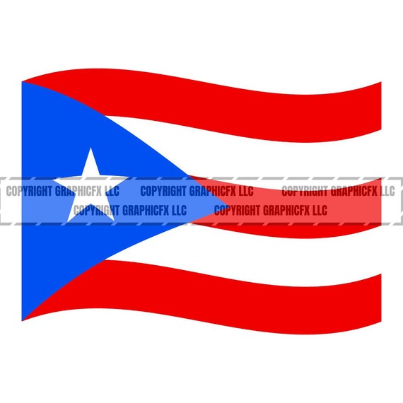 Puerto Rican Flag Waving