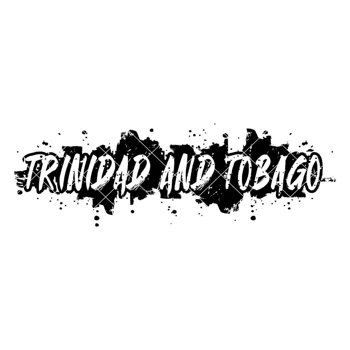 Trinidad and Tobago Paint Word Art .eps, .dxf, .svg .png Vinyl Cutter ...