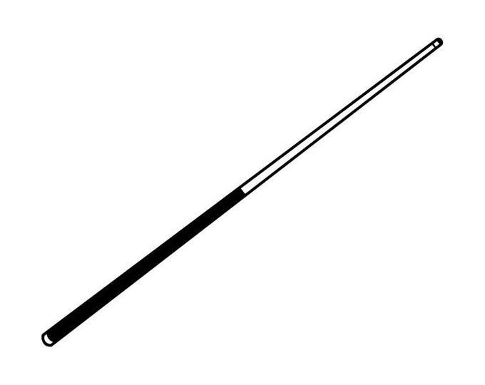 Pool Stick Cue Billiards Vector .eps, .dxf, Svg, & a .png Vinyl Cutter ...