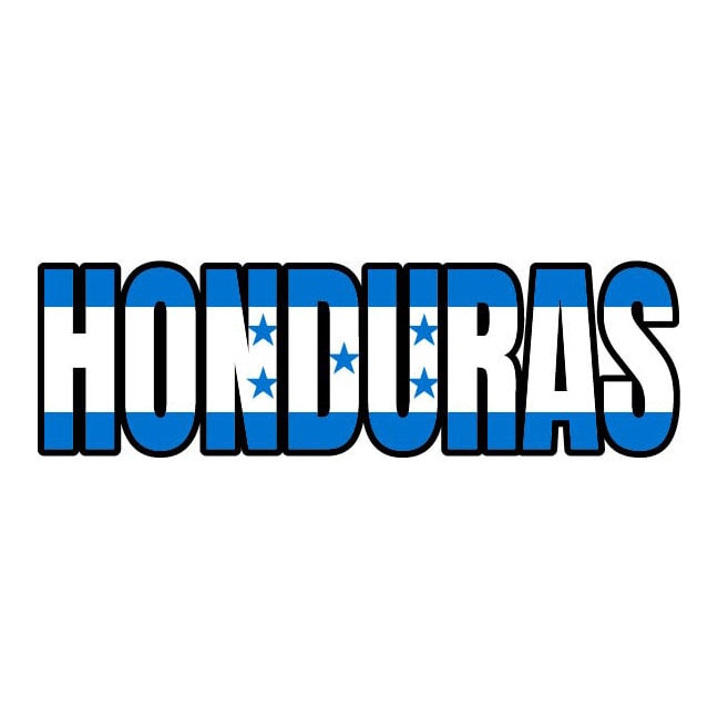 Honduras Bandera texto palabra arte isla vector .eps .dxf - Etsy México
