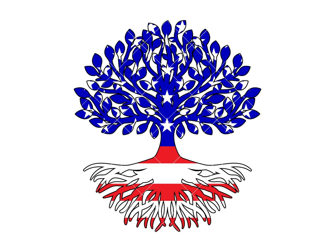 USA Flag Roots Art Digital Vector .eps, .dxf, .svg .png .pdf Vinyl ...