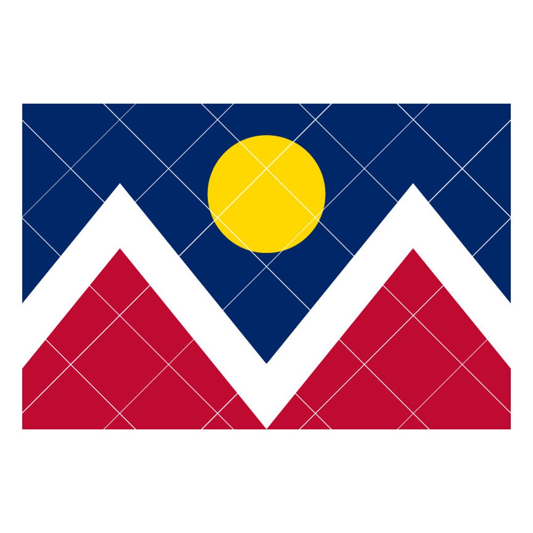 Denver Colorado Flag Vector Graphic: CNC Clipart, T-shirt Design ...