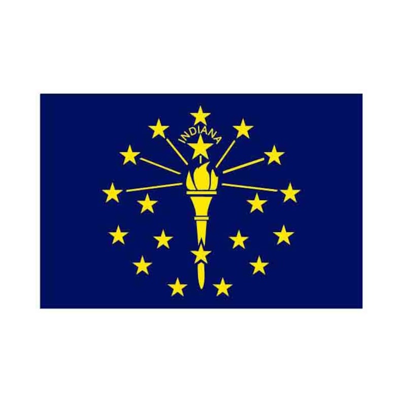 Indiana State Flag INSTANT DOWNLOAD 1 Vector .eps .dxf .svg | Etsy