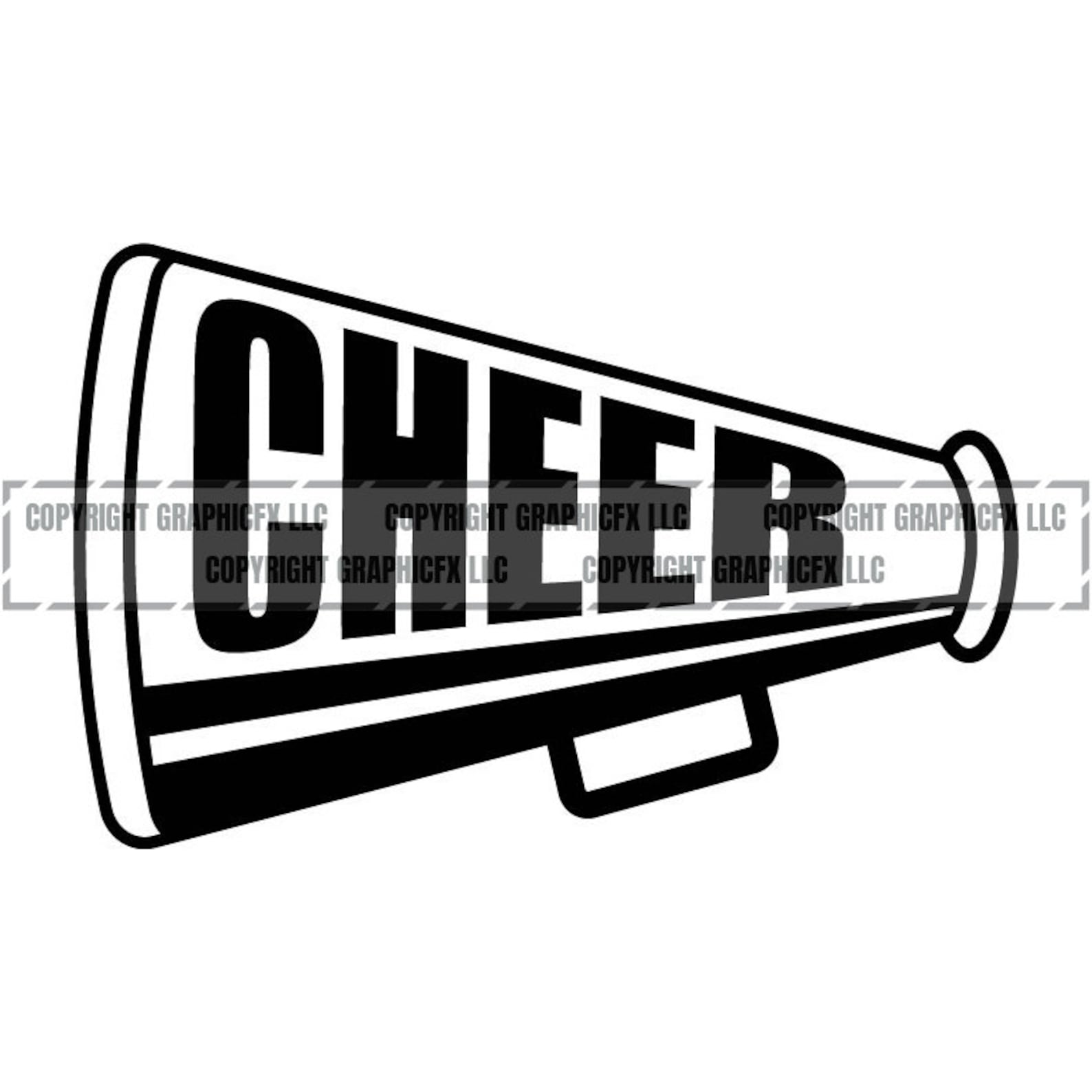 Cheer Megaphone Cheerleading Cheerleader INSTANT DOWNLOAD - Etsy