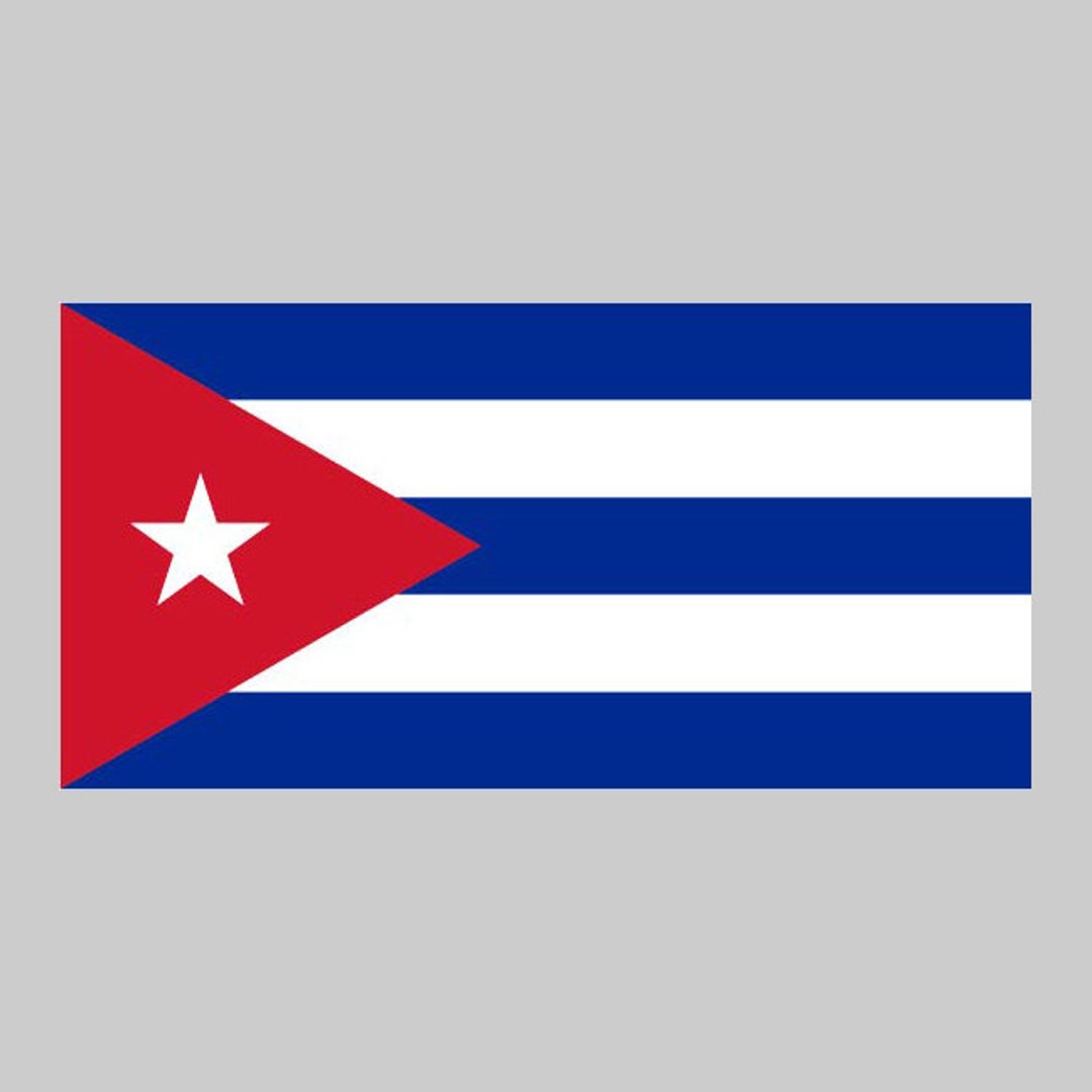 Cuba Flag Vector .eps, .dxf, .svg .png. Vinyl Cutter Ready, T-shirt ...