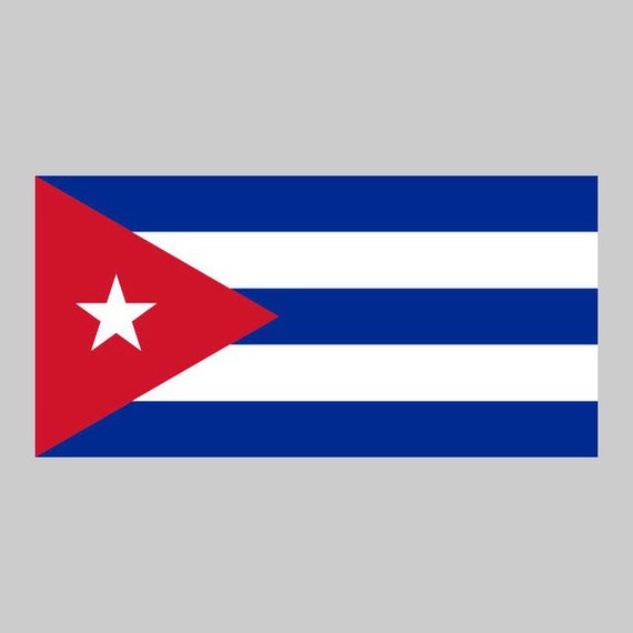 Cuba Flag Vector .eps .dxf .svg .png. Vinyl Cutter Ready | Etsy