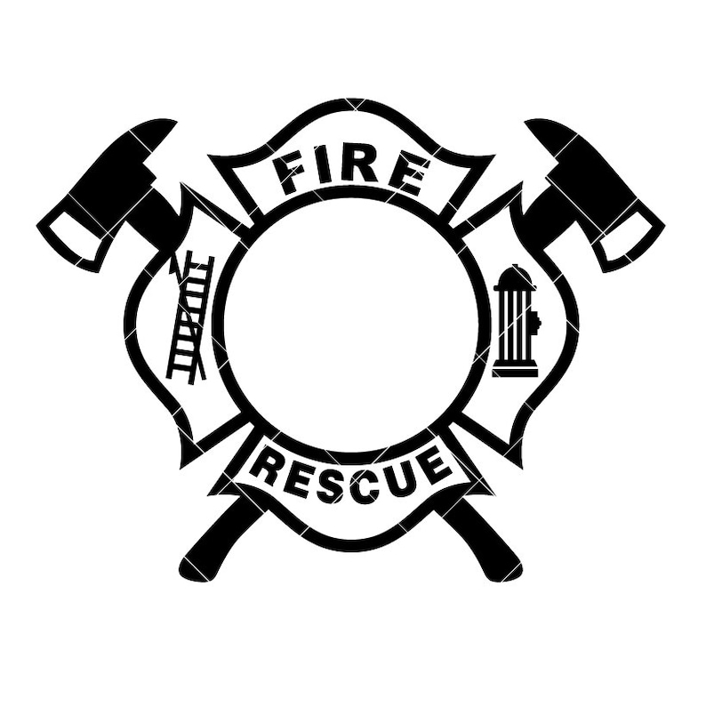 Fire Rescue Logo .eps, .svg, .dxf & 1 .png Vinyl Cutter Ready, T-shirt ...