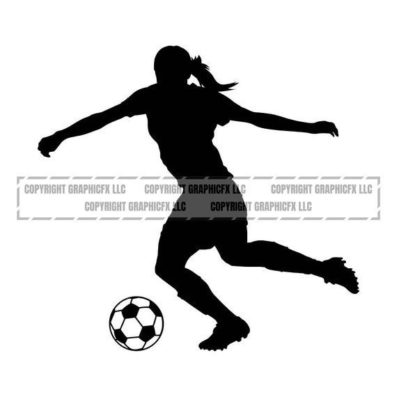Female Soccer Player INSTANT DOWNLOAD 1 Vector .eps Svg & a - Etsy