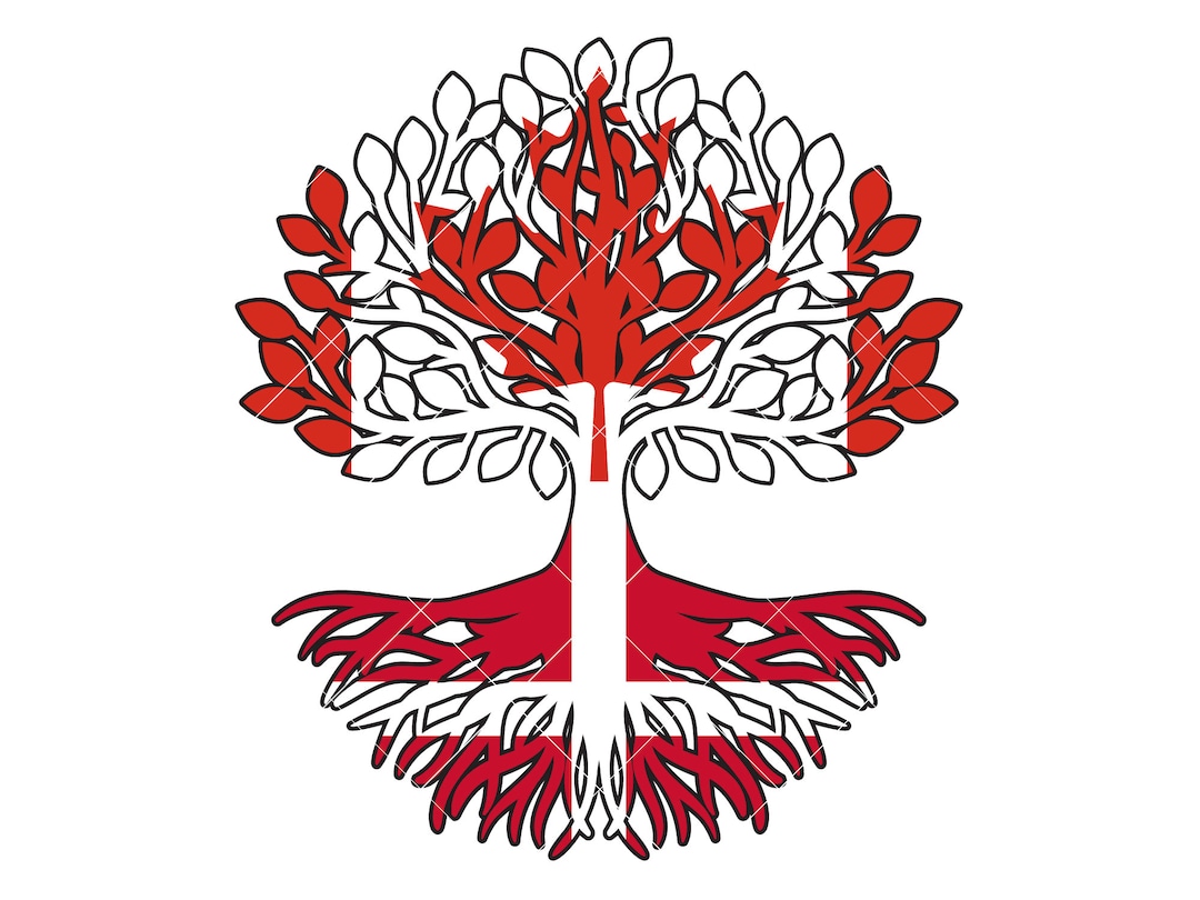 Denmark Flag Roots Art: Vector Graphic (digital Download) - Etsy