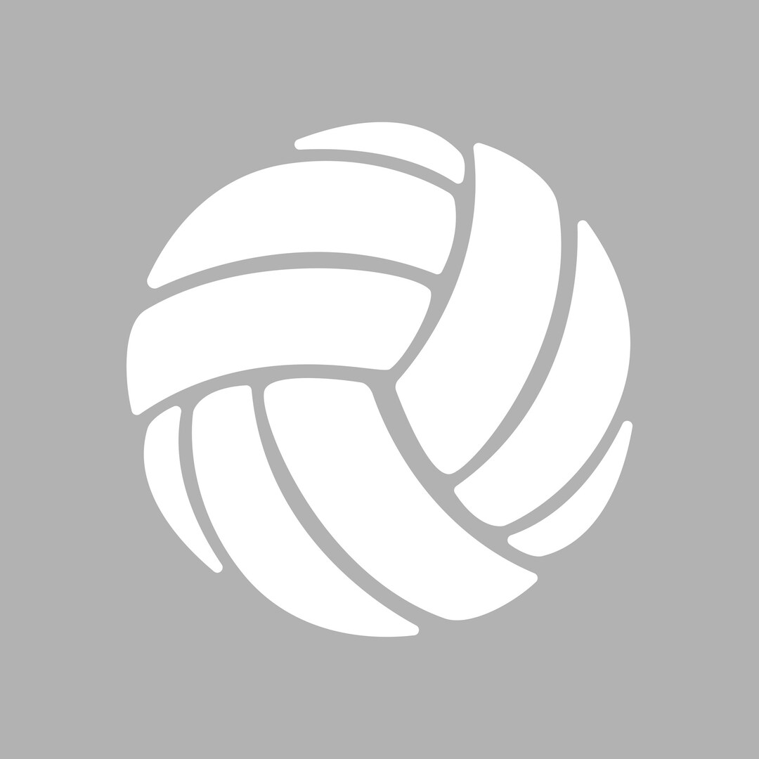 White Volleyball Vector Clipart: .eps .dxf .svg .png (digital Download ...