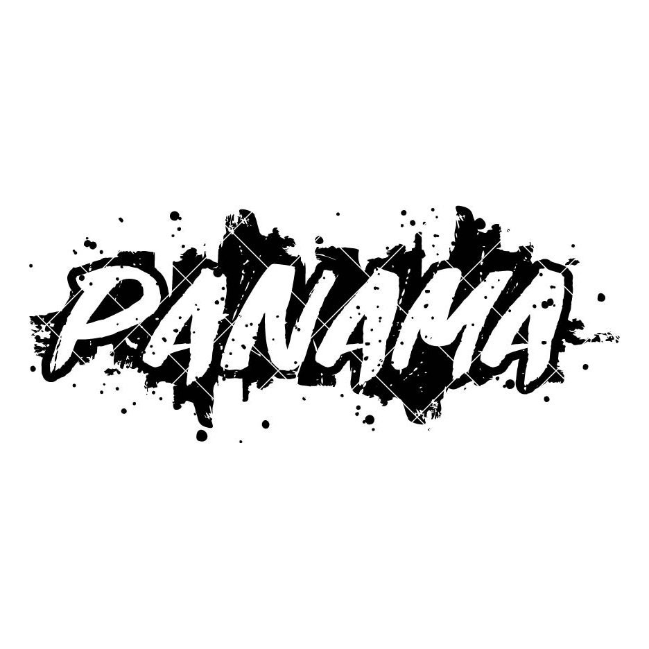 PANAMA Paint Word Art .eps, .dxf, .svg .png Vinyl Cutter Ready, T-shirt ...