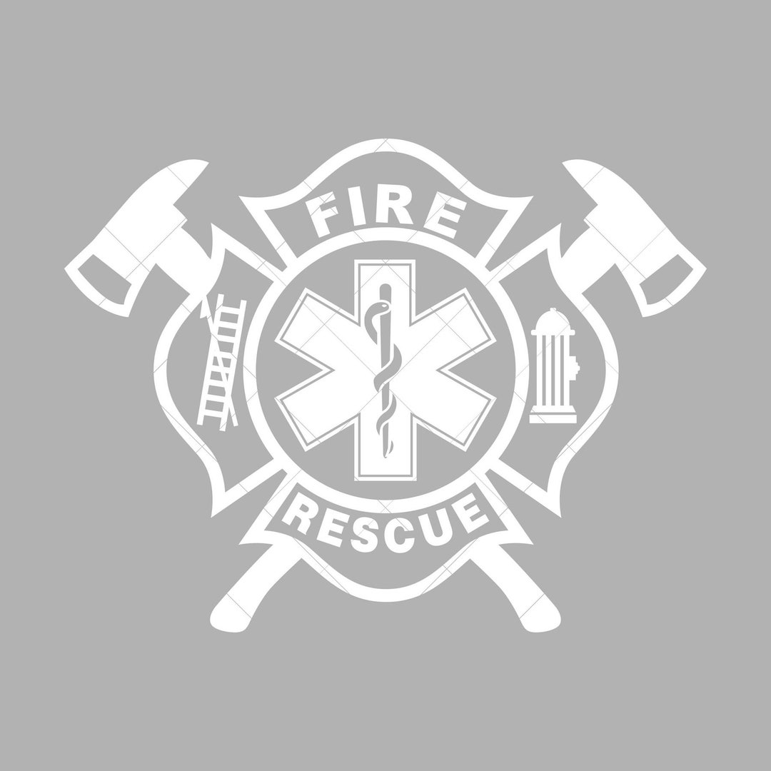 Fire Rescue Logo .eps, .svg, .dxf & 1 .png .pdf Vinyl Cutter Ready, T ...