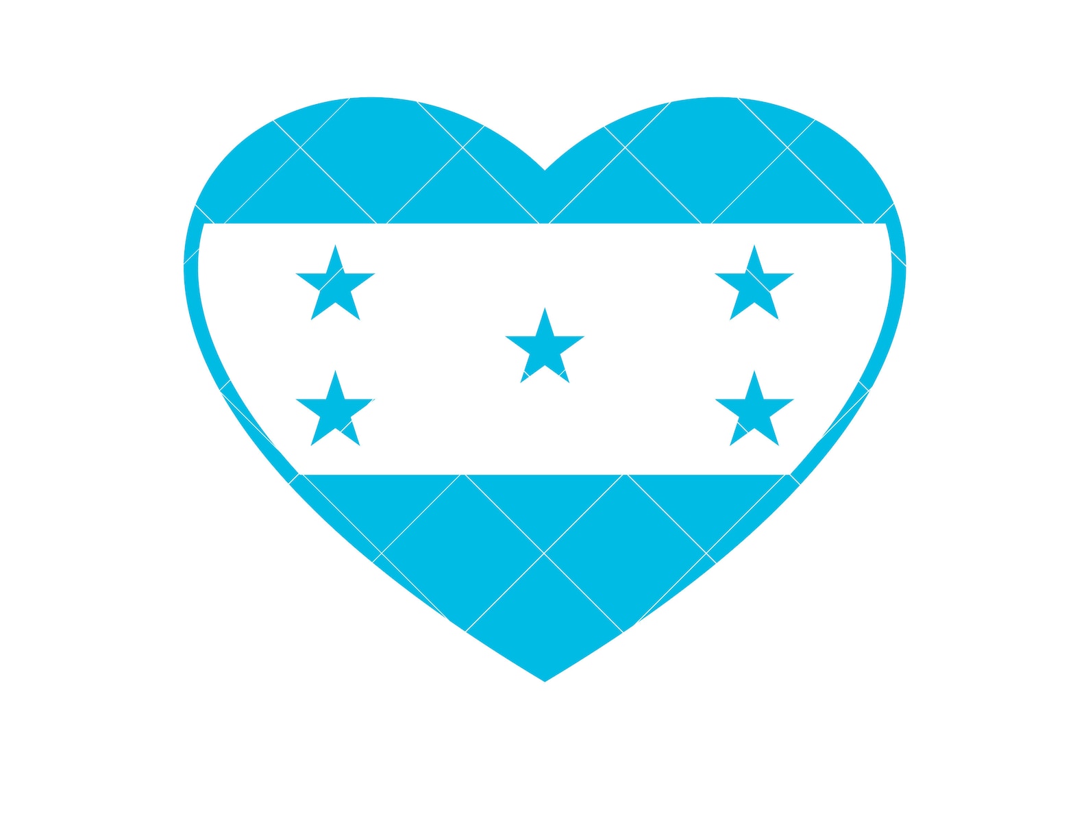 Honduras Flag Heart Vector .eps, .dxf, .svg .png. Pdf Vinyl Cutter ...